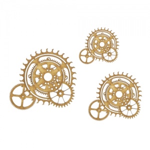 Steampunk Mechanical Cogs Motif - MDF Wood Shape